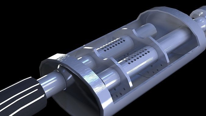 Muffler Cross-Section 3D model 3D model | CGTrader