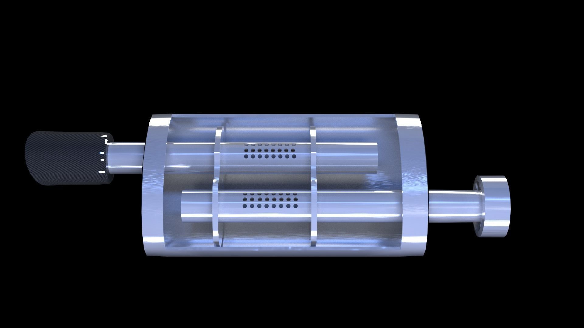 Muffler Cross-Section 3D model 3D model | CGTrader