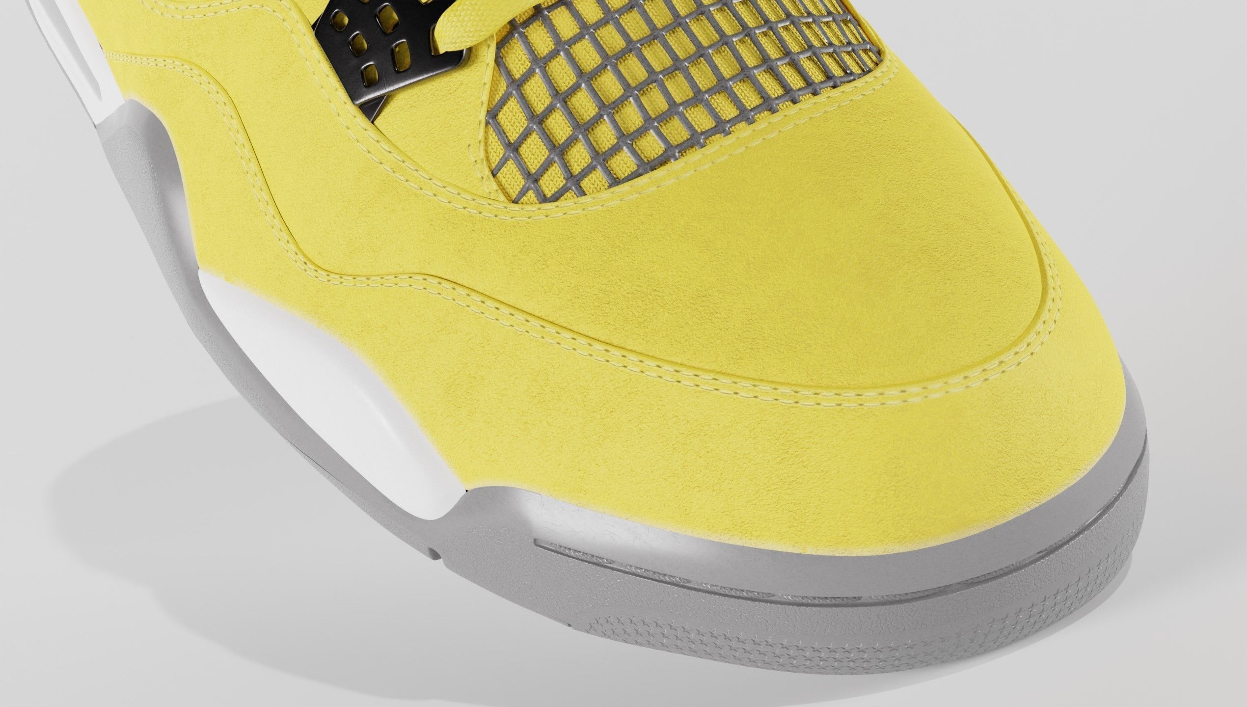 3D model Jordan 4 Retro Lightning VR / AR / low-poly | CGTrader