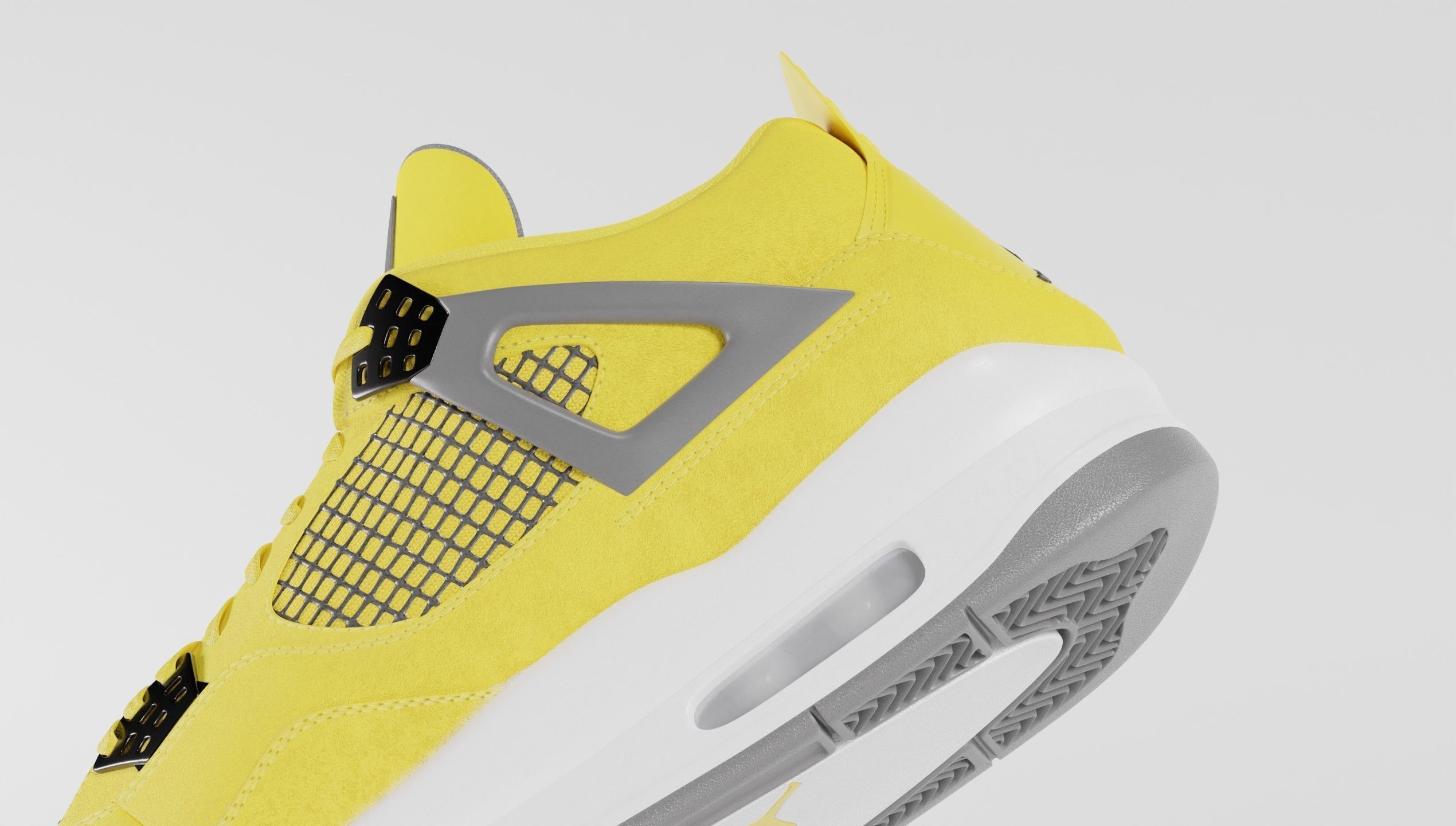 3D model Jordan 4 Retro Lightning VR / AR / low-poly | CGTrader