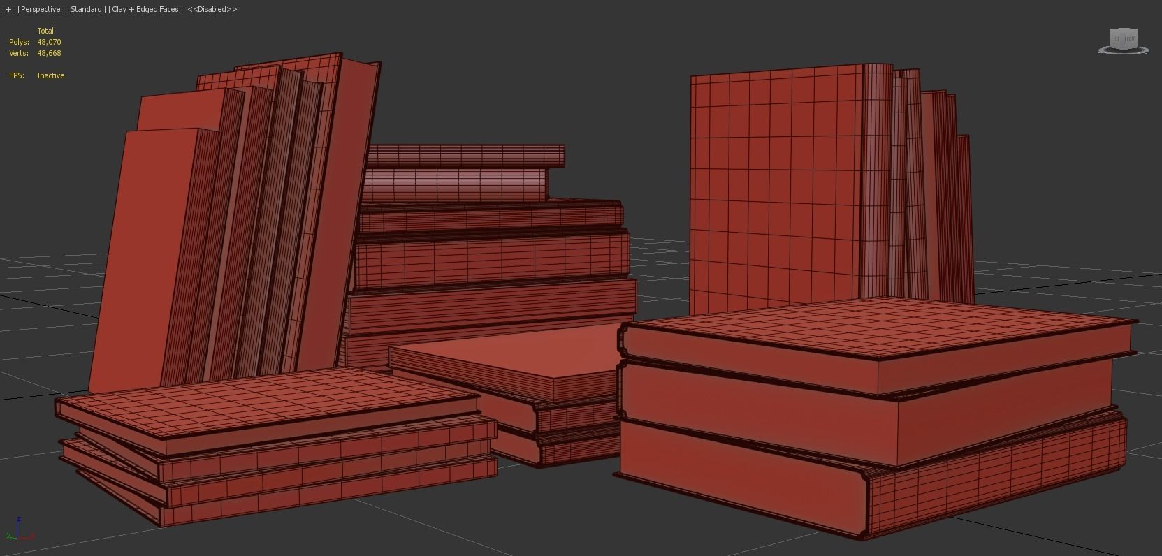 Book Stack Set 07 3D model | CGTrader