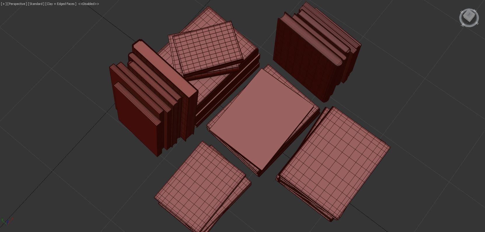 Book Stack Set 07 3D model | CGTrader