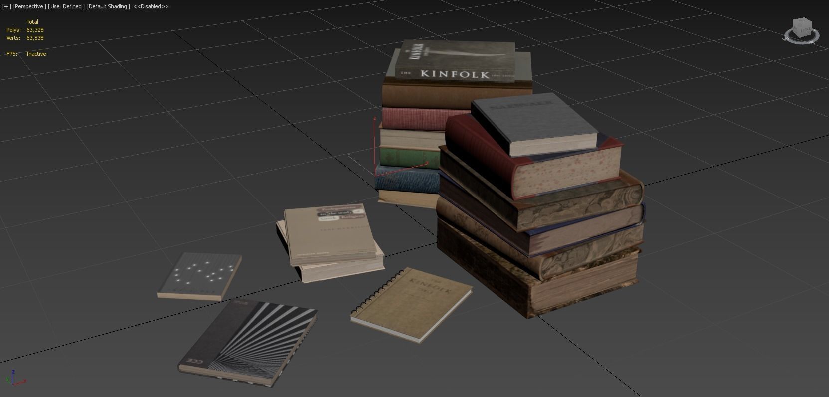 Classic Old Books 3D model | CGTrader