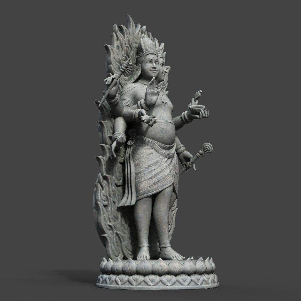 3D model Hindu God Statue 16K HD Texture - 220826 VR / AR / low-poly ...