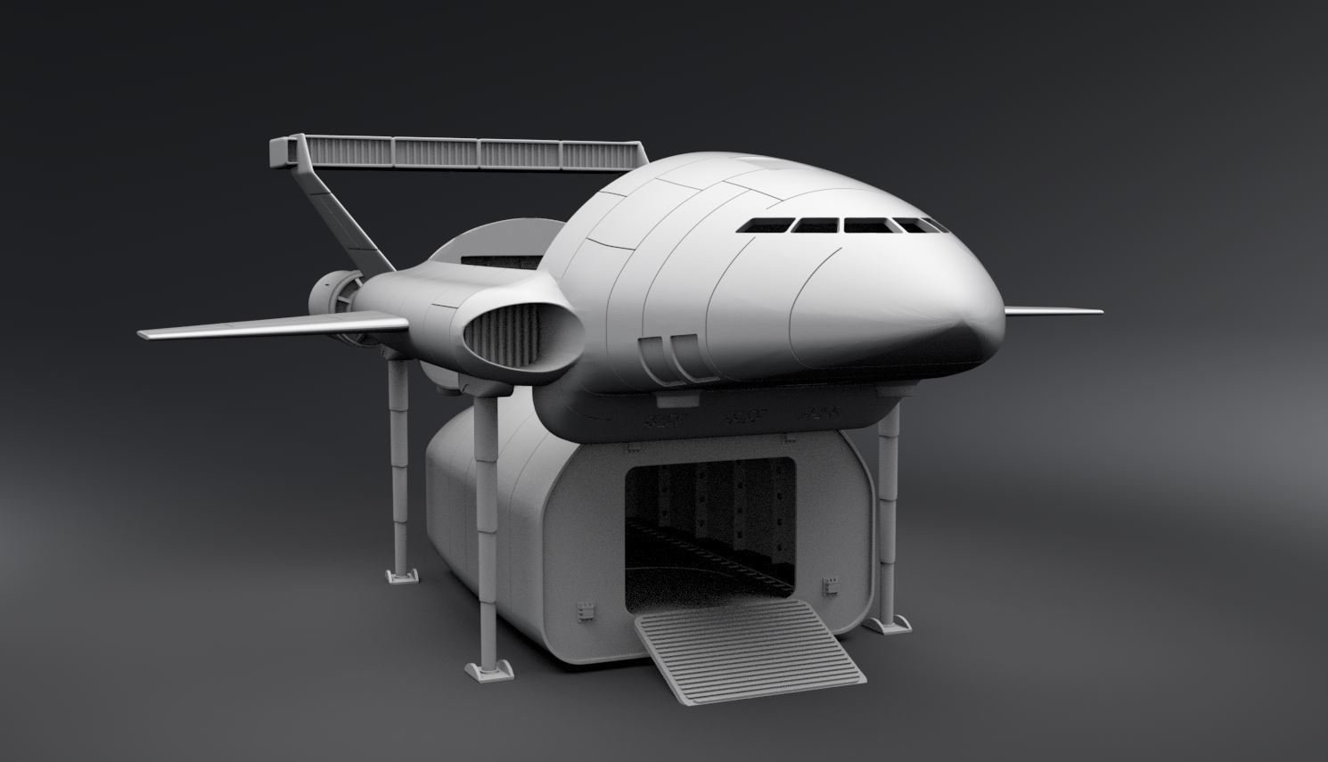 Thunderbird 2 scale model 3D model 3D printable | CGTrader