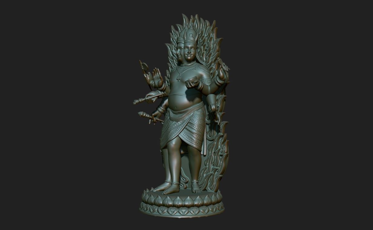 Hindu God Statue 220830 3D model 3D printable | CGTrader