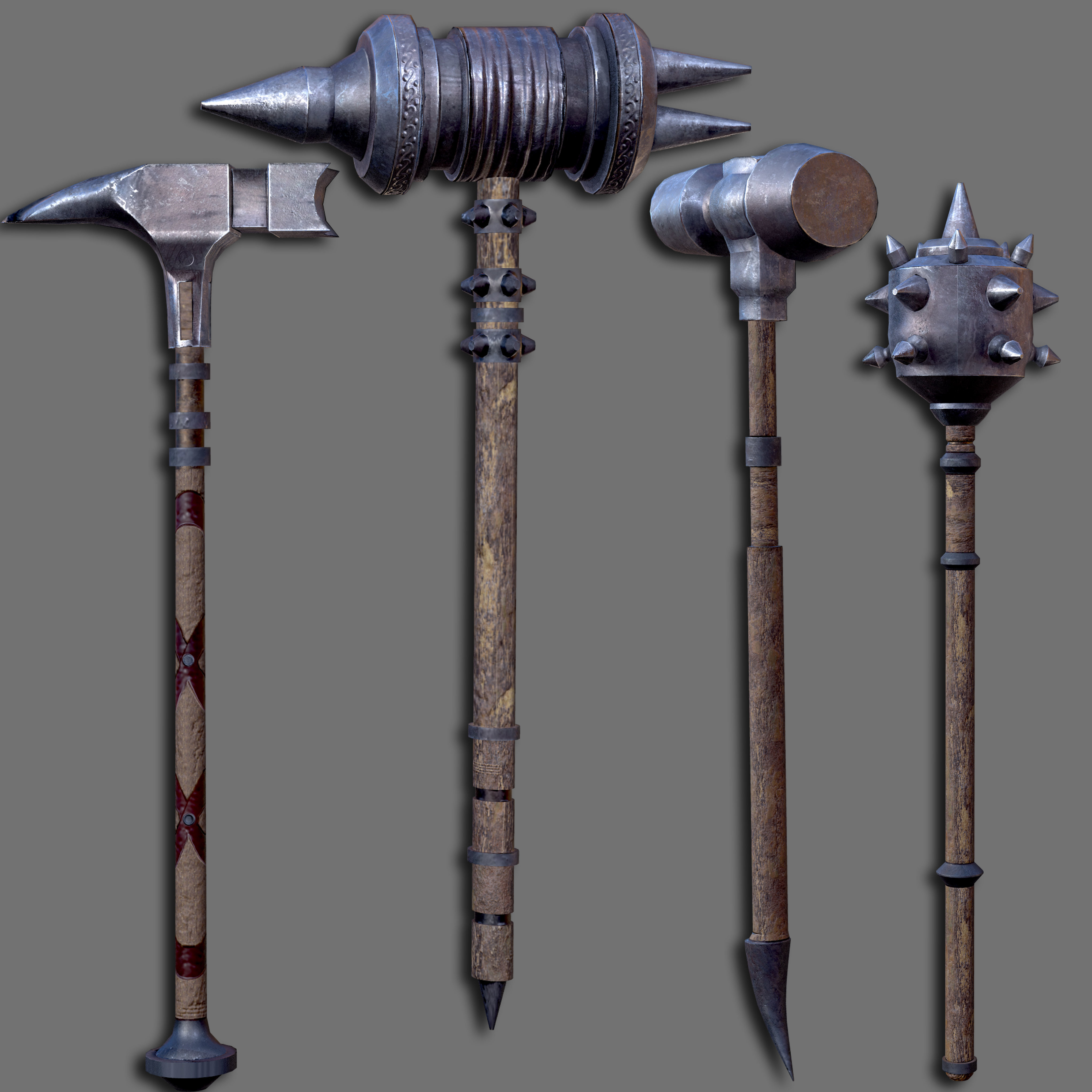 3D model 25 Low Poly Hammer VR / AR / low-poly | CGTrader