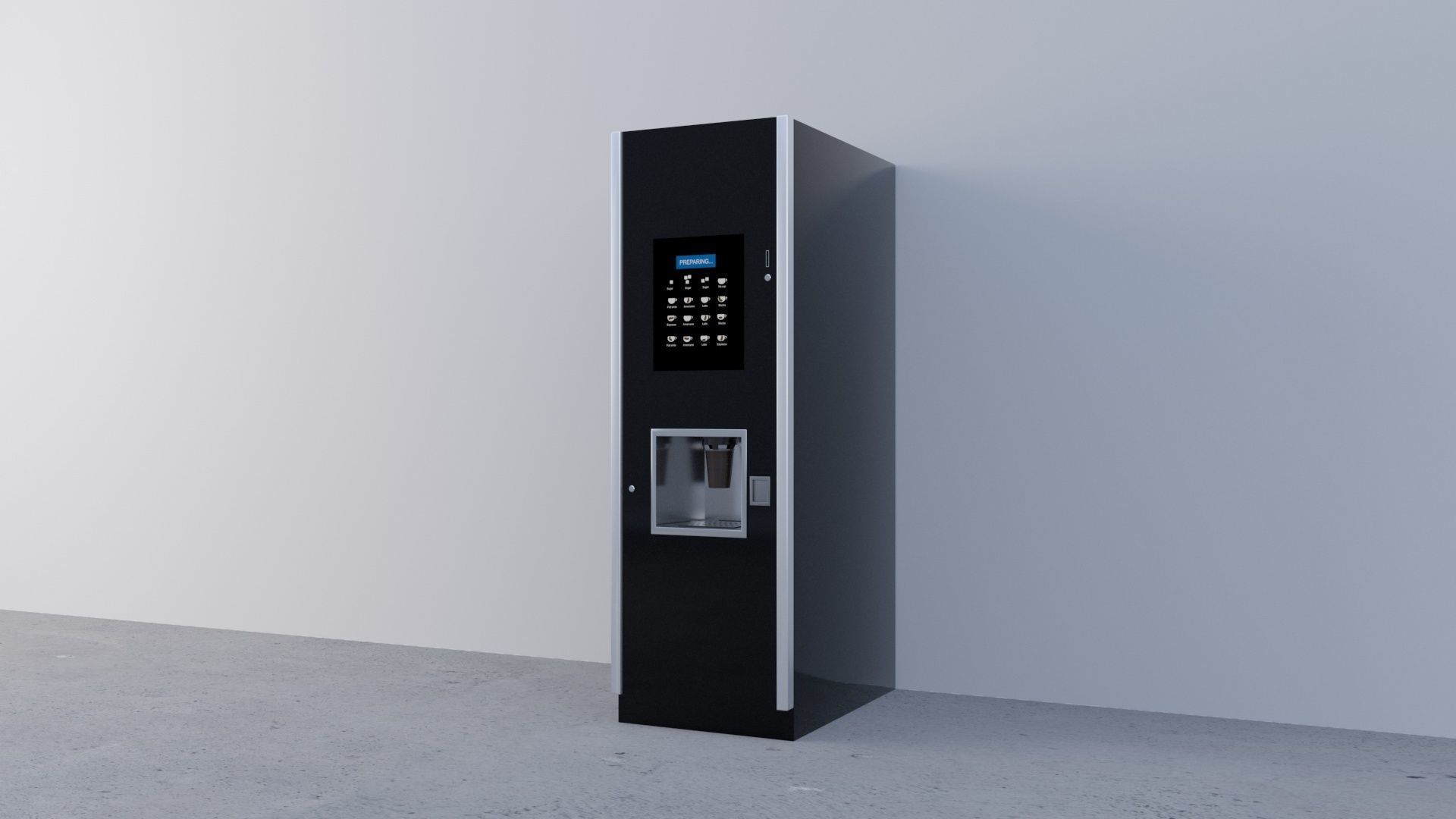 Coffee Vending Machine 3D model | CGTrader