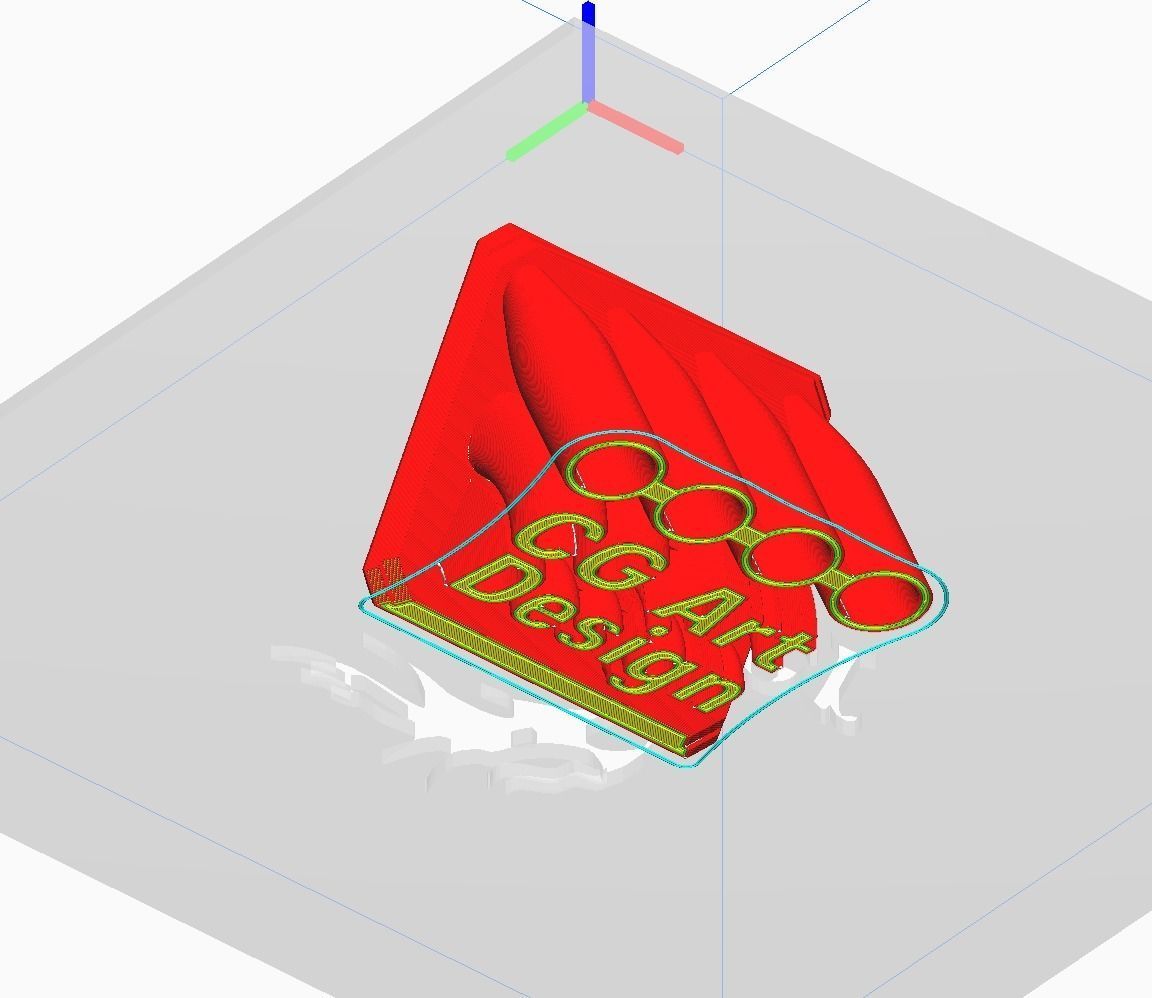 Printable Sweeping Text Plate With Pen Holder 3D model 3D printable ...