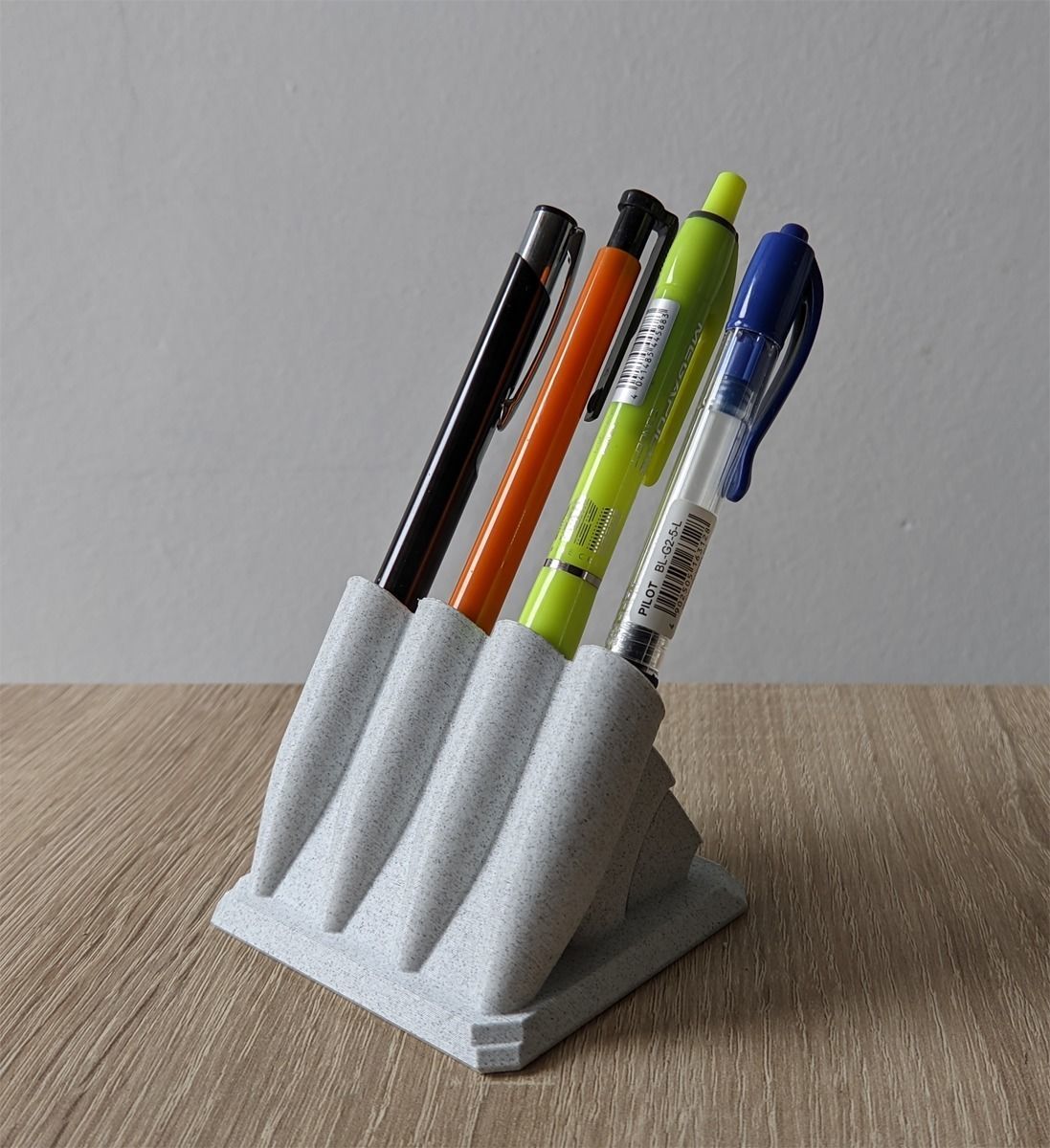 Printable Sweeping Text Plate With Pen Holder 3D model 3D printable ...