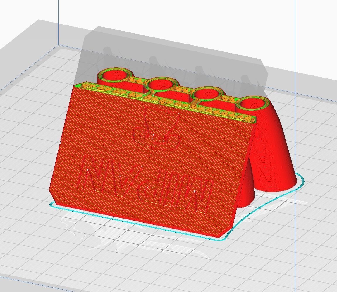 Printable Sweeping Text Plate With Pen Holder 3D model 3D printable ...