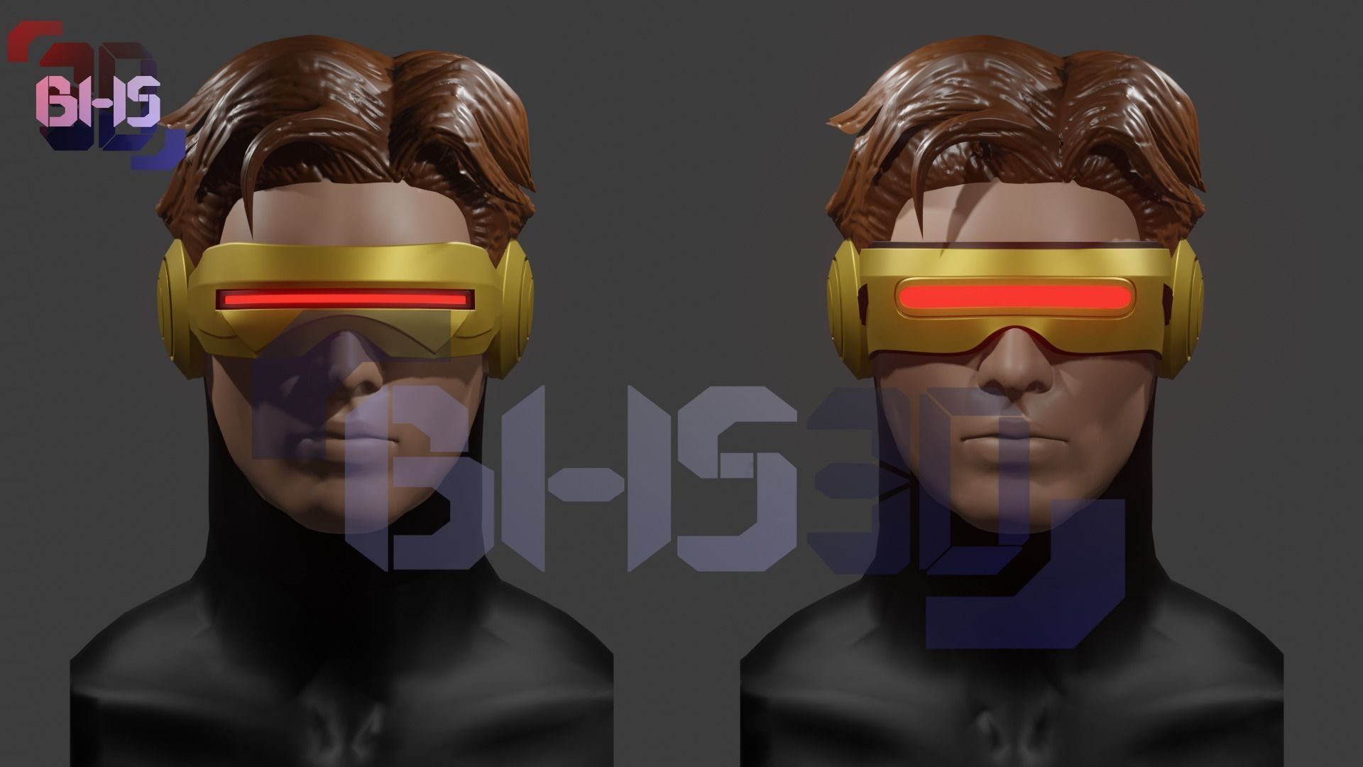 Cyclops Xmen googles 3D 3D model 3D printable | CGTrader