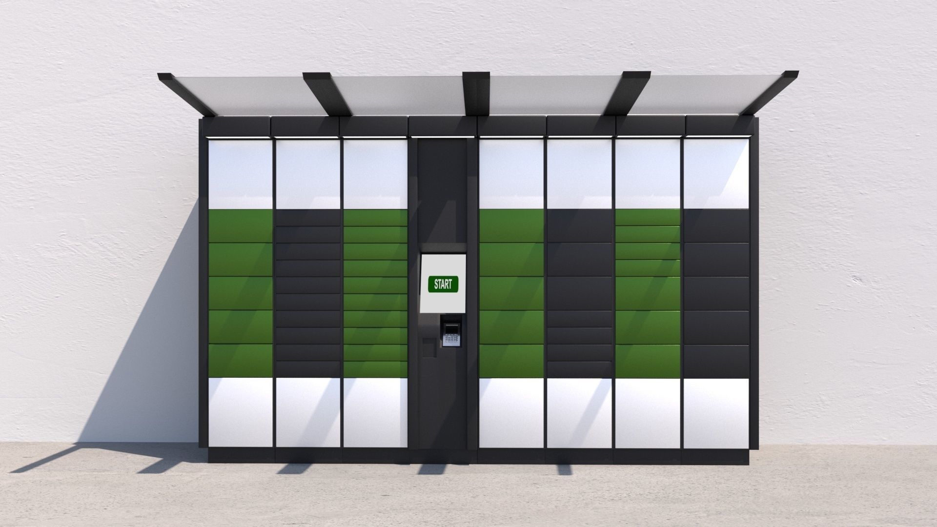 Vending Machines and Parcel Lockers Pack 3D model | CGTrader