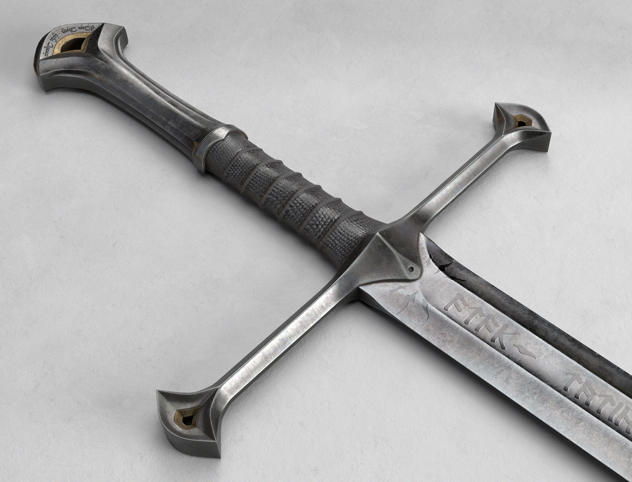 3D model Lord of the Rings sword Anduril - PBR legendary weapon VR / AR ...