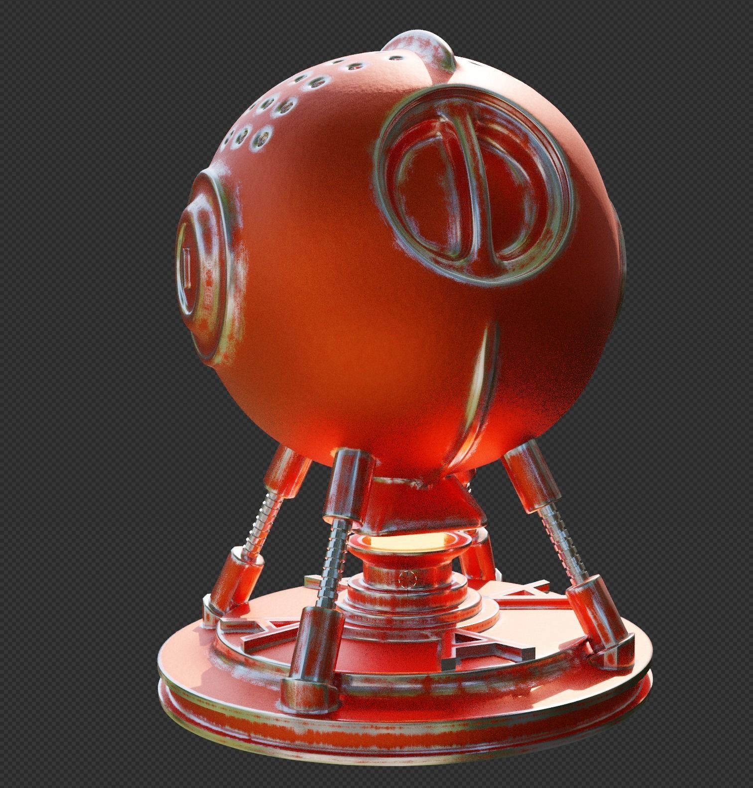 Blender smart material Rusty and metallic edges Texture | CGTrader