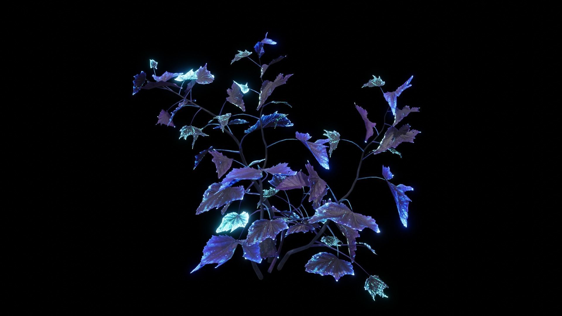 3D model Alien Bush Plant VR / AR / low-poly | CGTrader