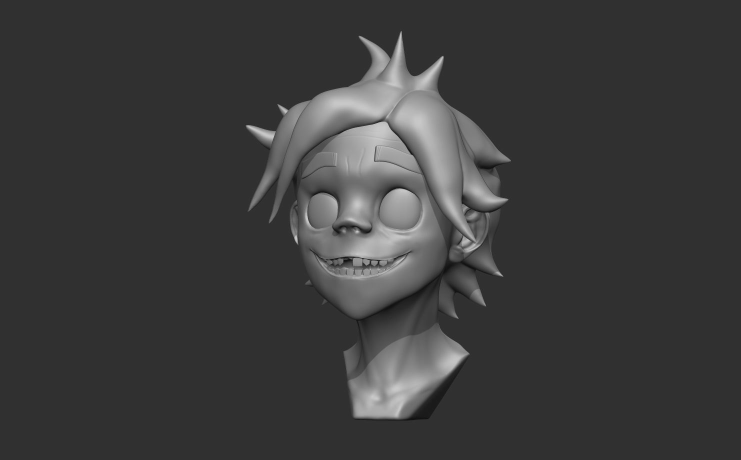 Stylized head of Gorillaz 3D model | CGTrader