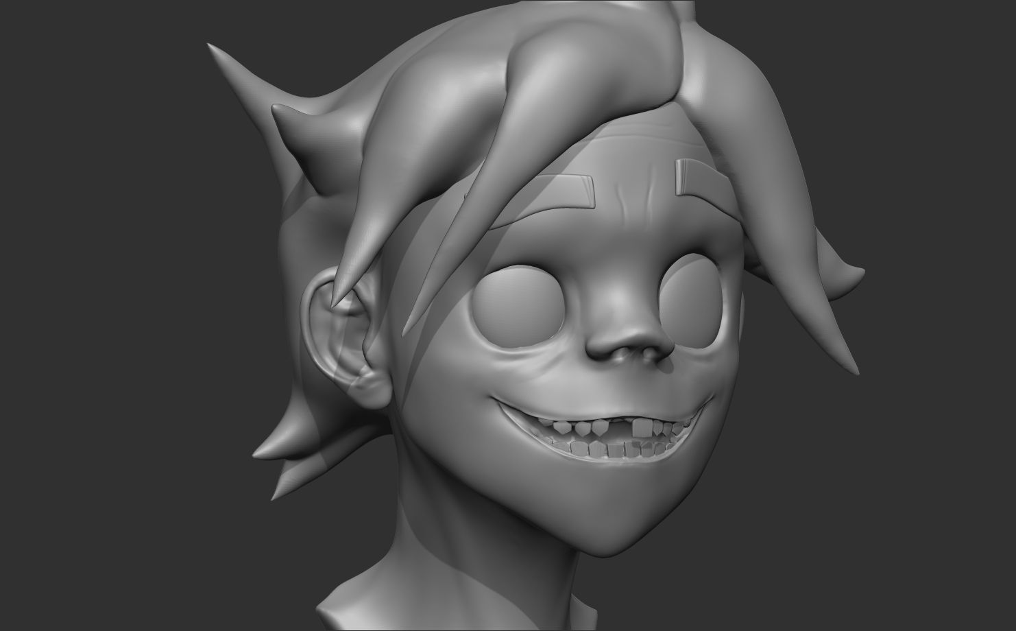 Stylized head of Gorillaz 3D model | CGTrader