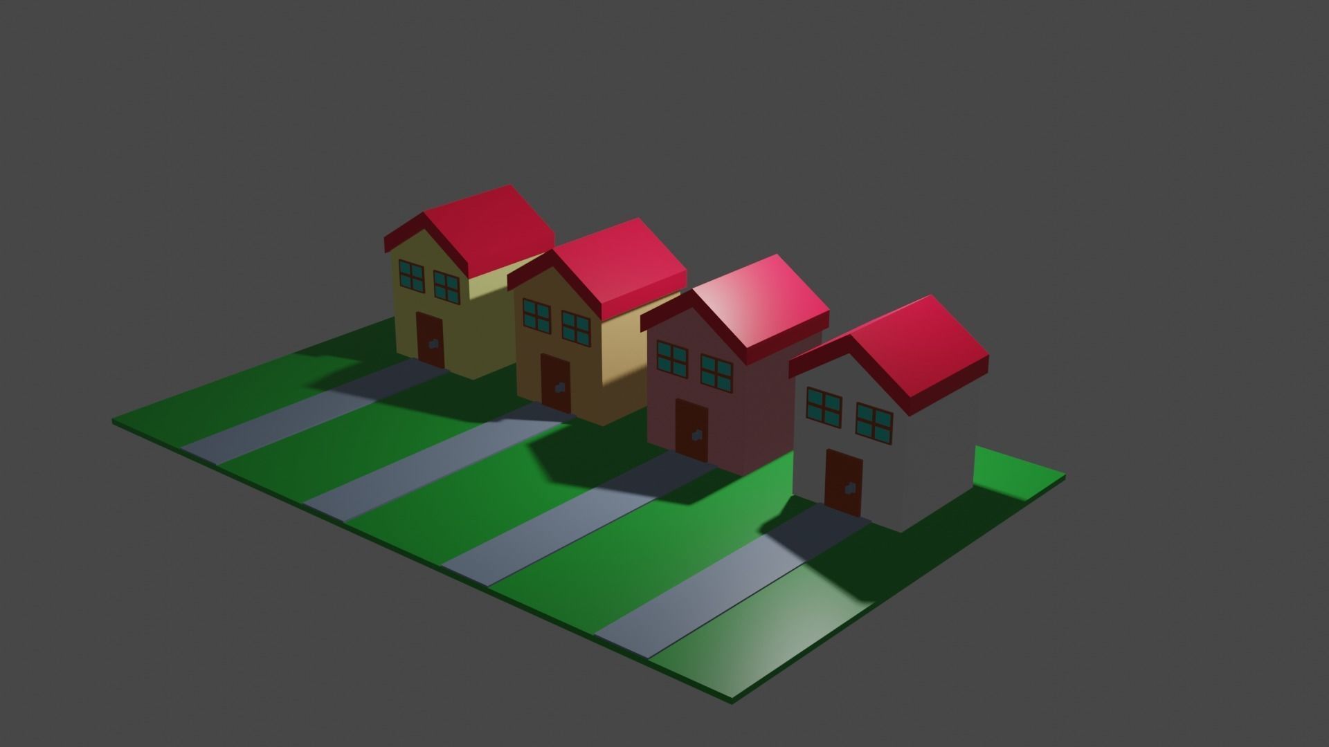Free low poly simple house for free game asset free VR / AR / low-poly ...