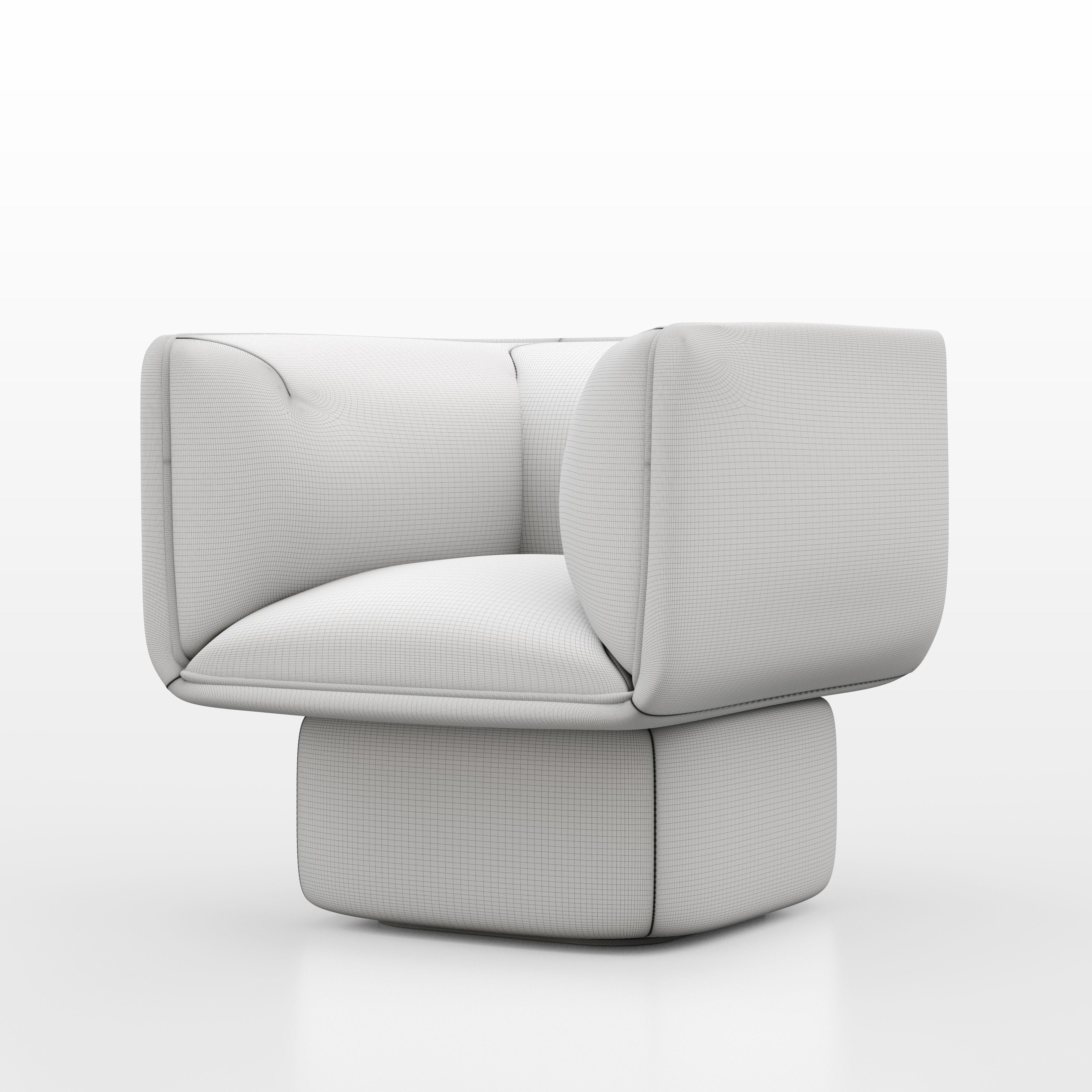 BLOCK LOUNGE CHAIR 3D model | CGTrader