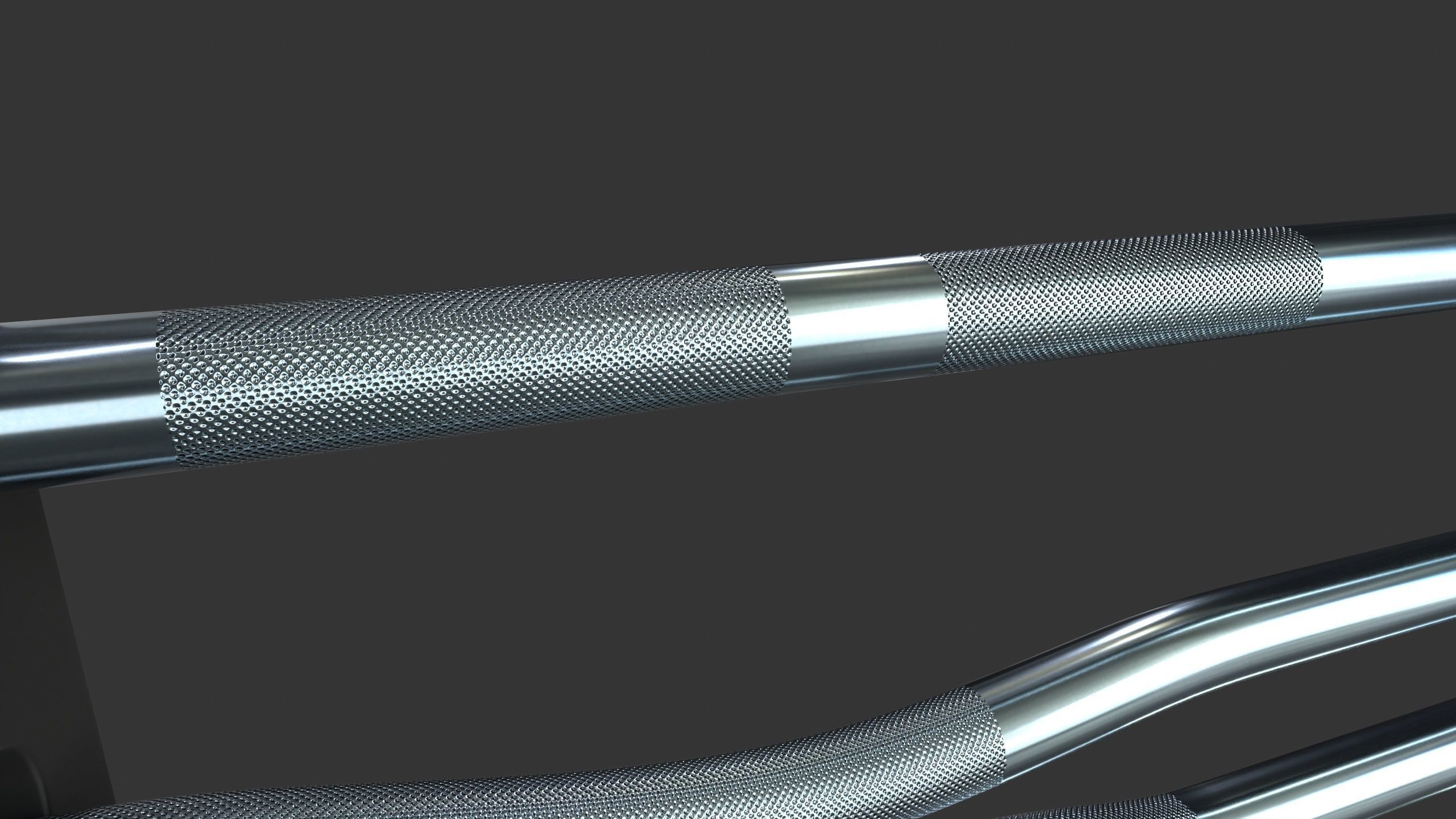 Wall Mounted Barbell 3D model | CGTrader