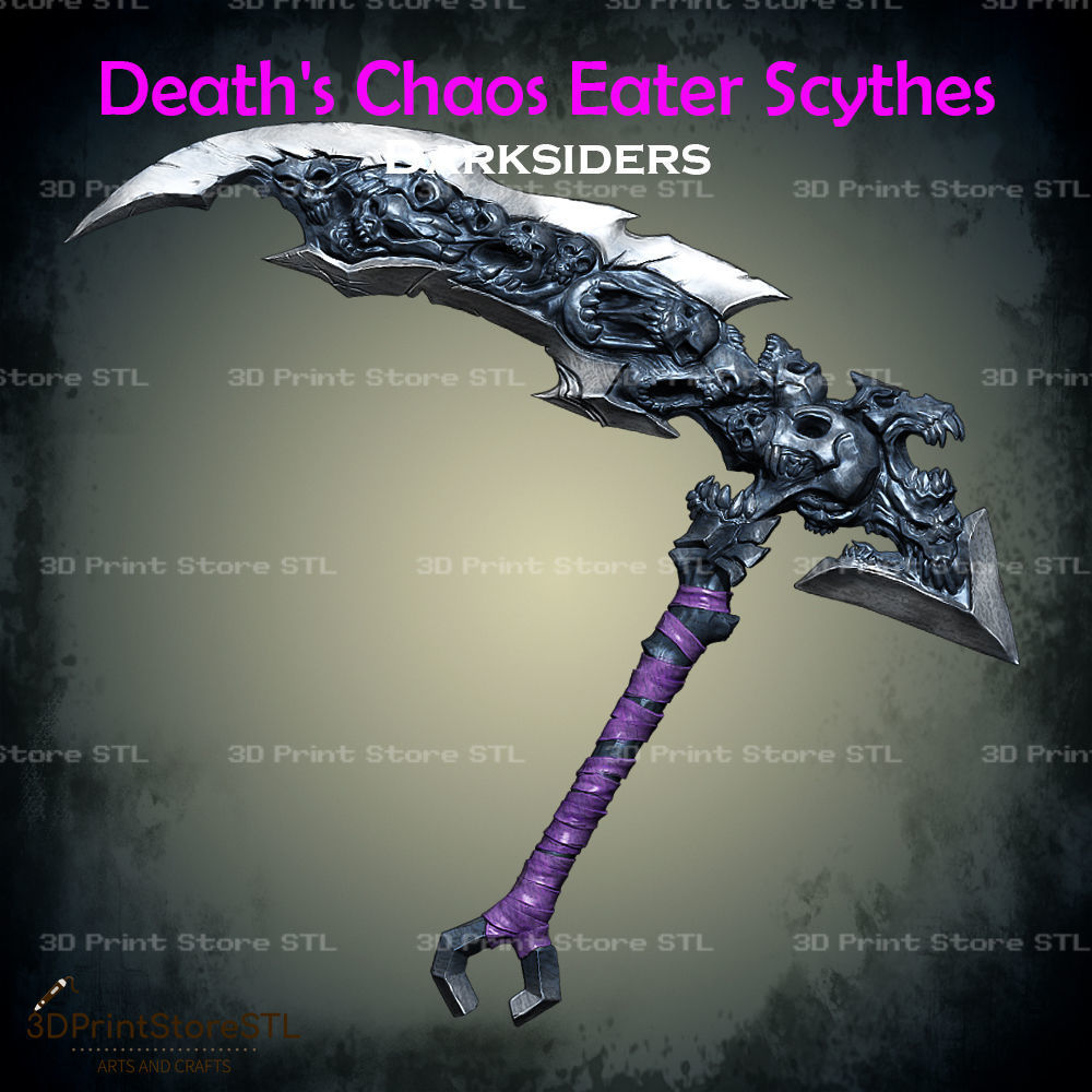 Death Chaos Fang Scythe Cosplay Darksiders - STL File 3D model 3D ...