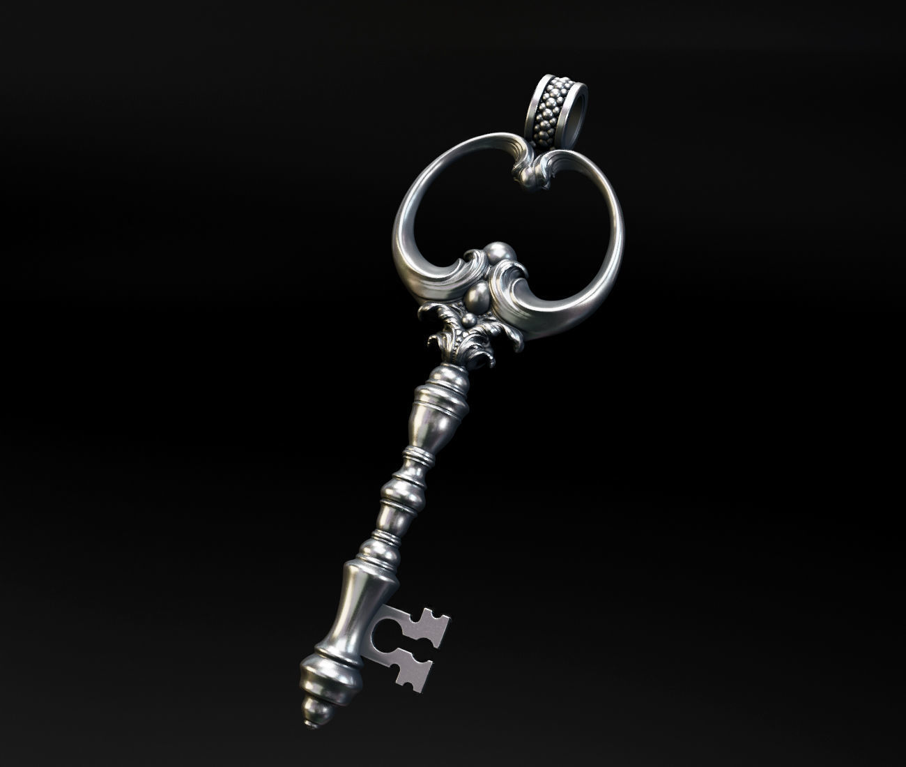 Key Gothic Decorative Jewelry - 3D Model to print 001 3D model 3D ...