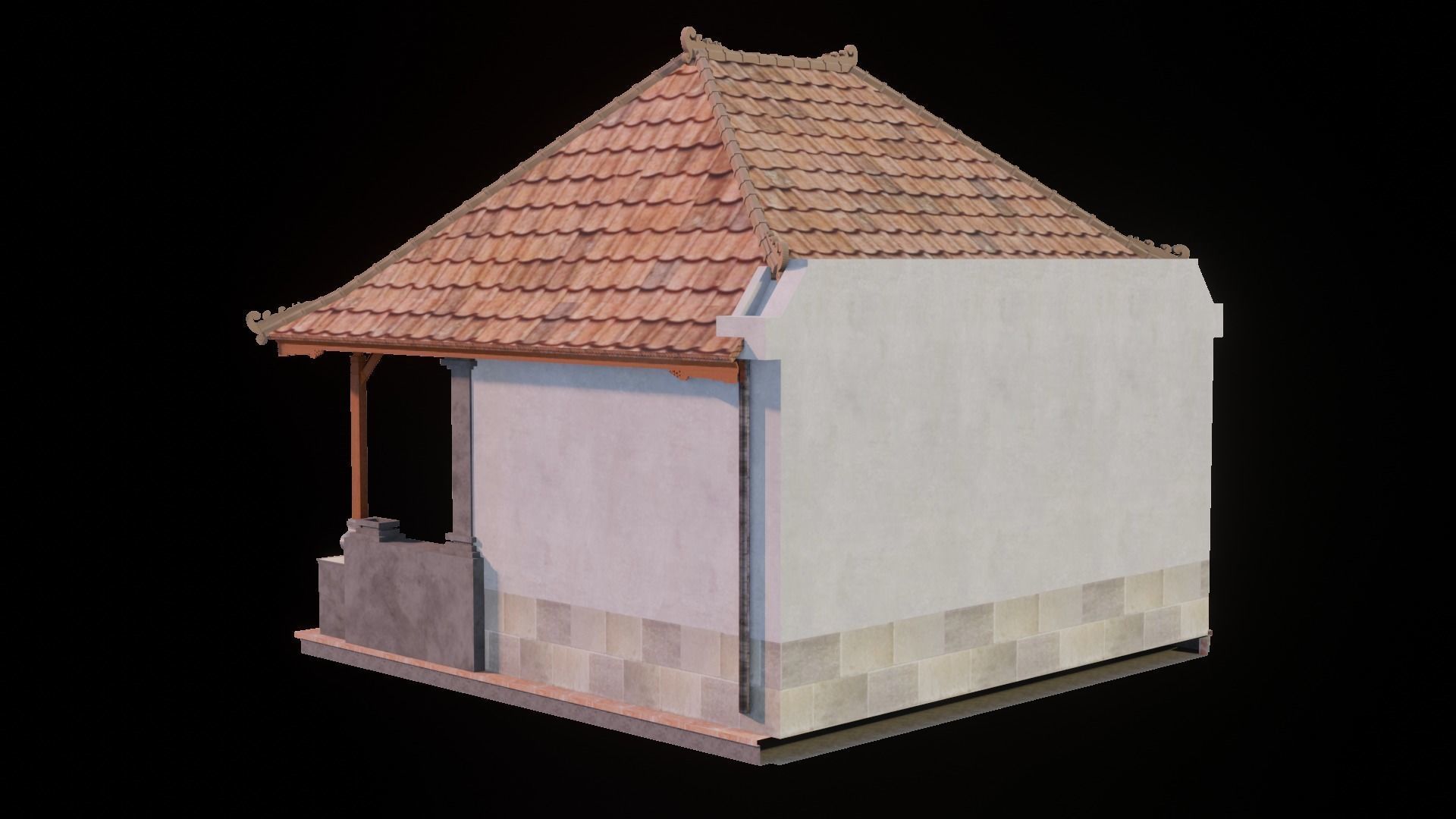 Rumah Adat Bale Manten - Bali 3D model | CGTrader