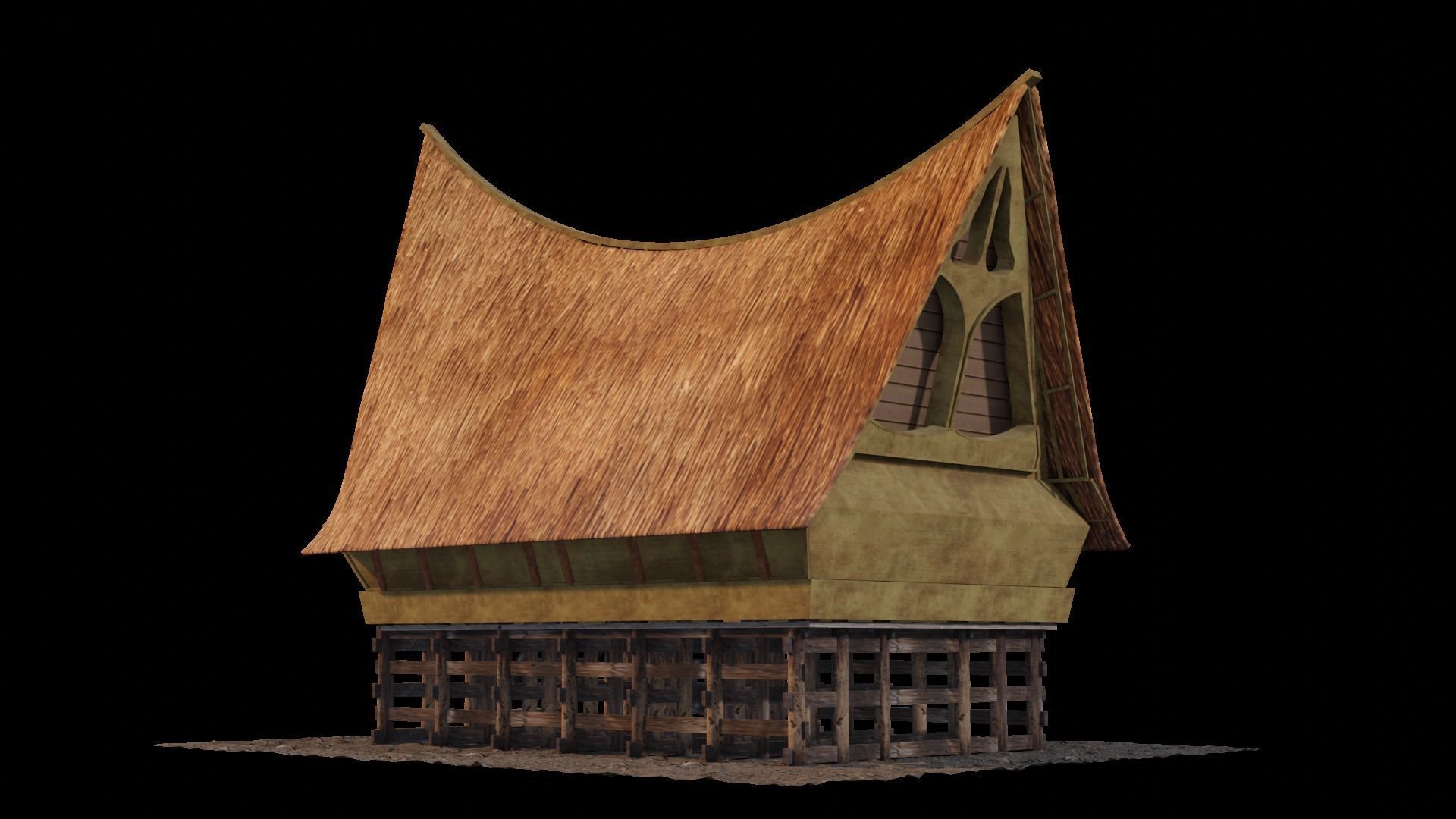 Rumah Adat Bolon - Batak 3D model | CGTrader