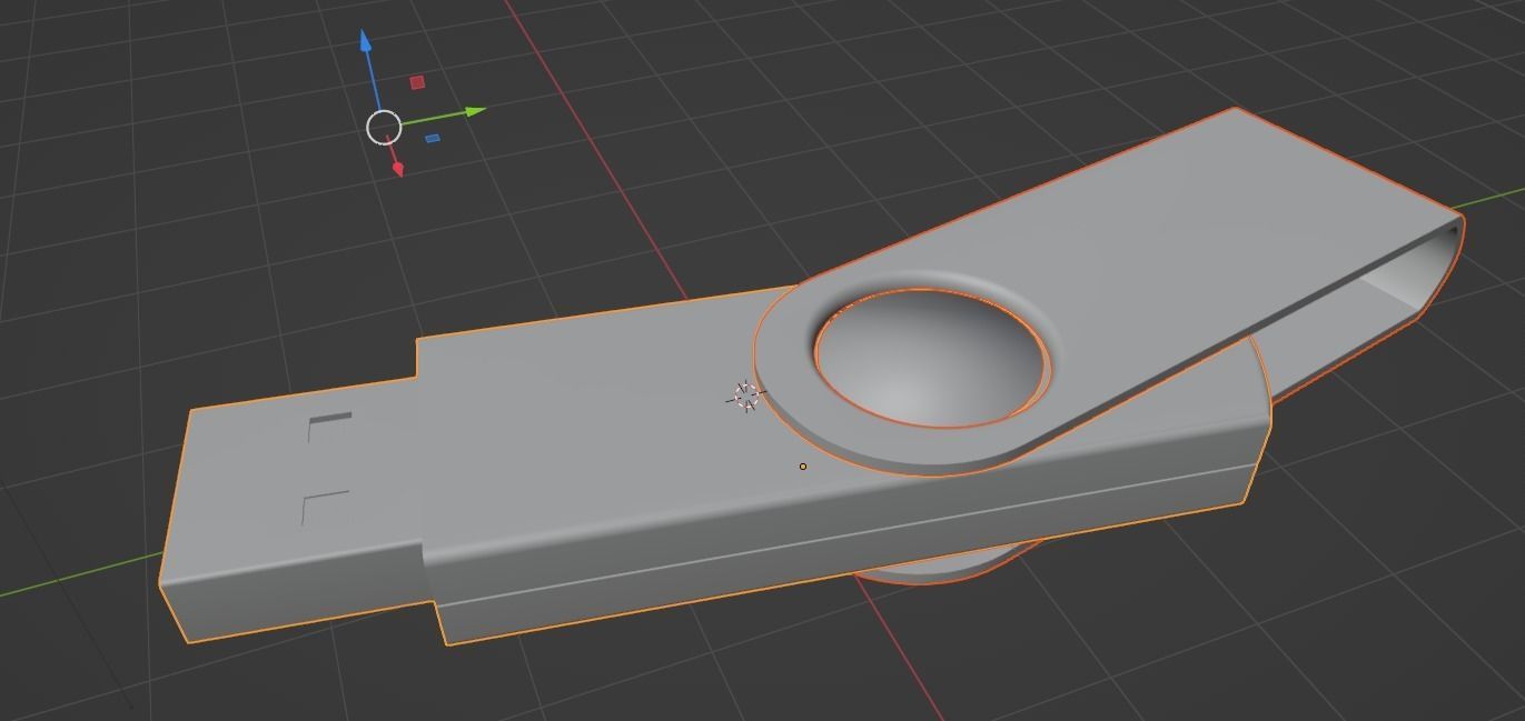 3D model Usb stick with and without Texts and Low Poly VR / AR / low ...