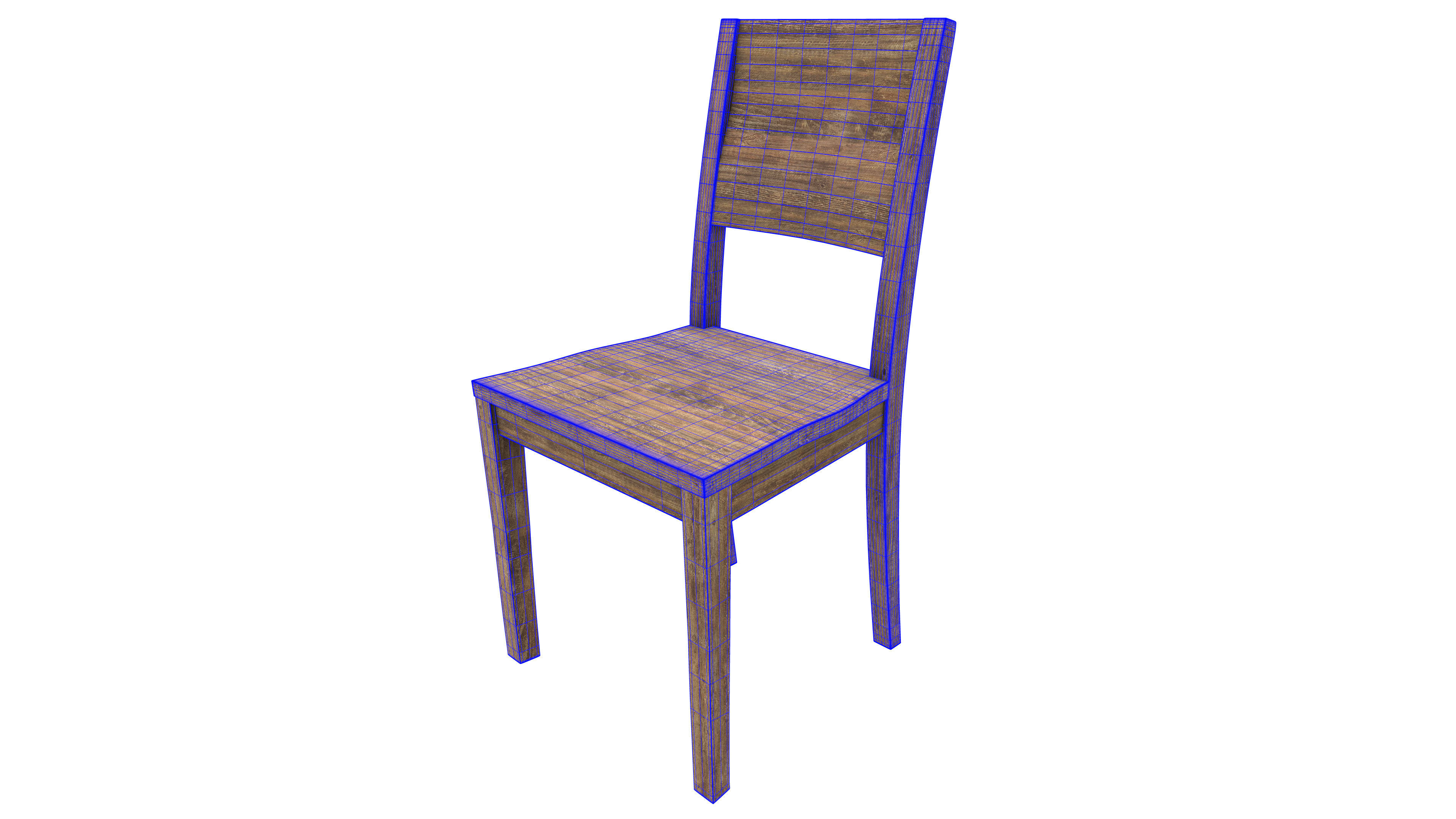 3D model Vintage Wooden Chair 3D Model VR VR / AR / low-poly | CGTrader
