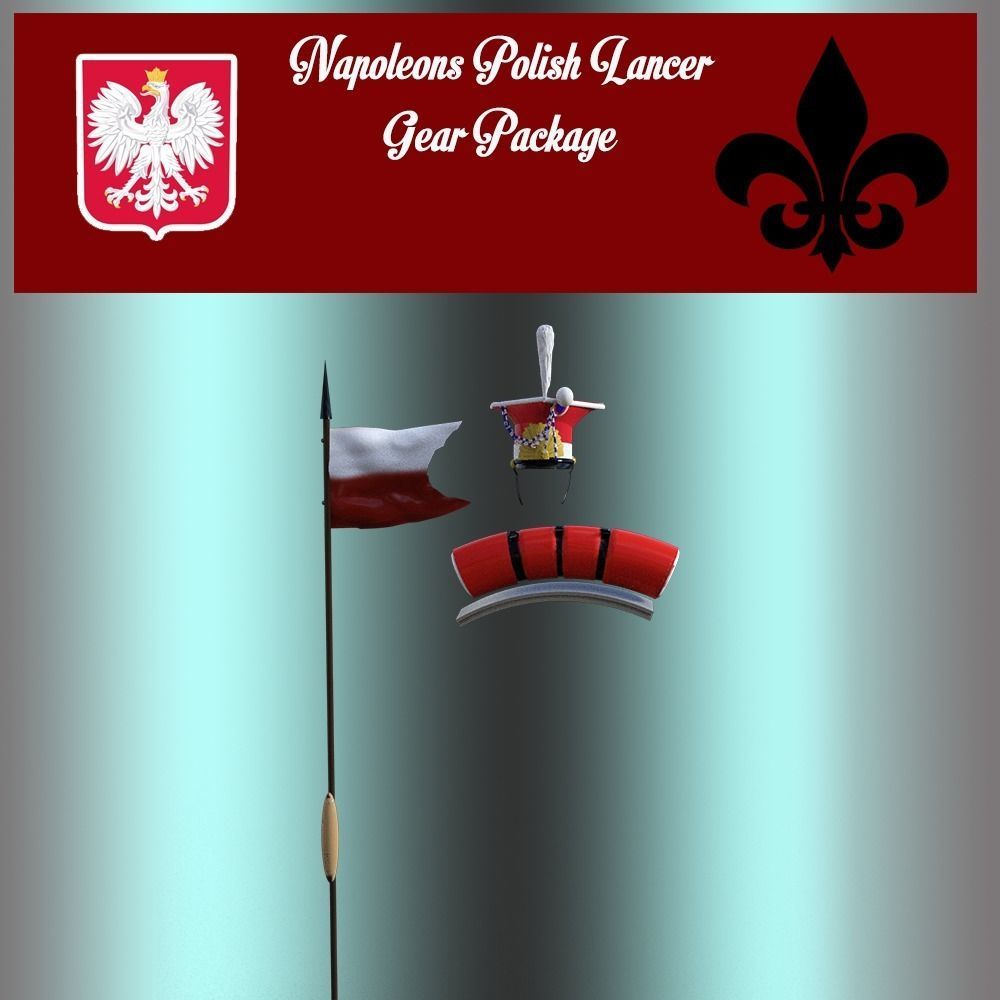 Napoleons Polish Lancer Gear set 3D model | CGTrader