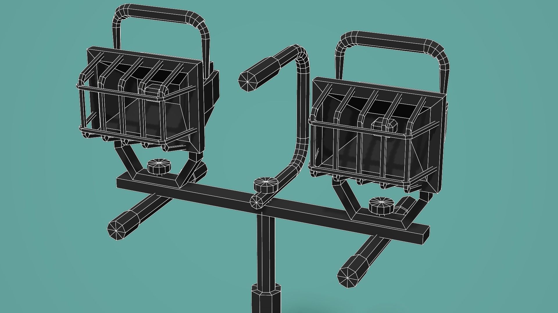 3D model Construction Lantern - Low Poly Mobile Ready VR / AR / low ...