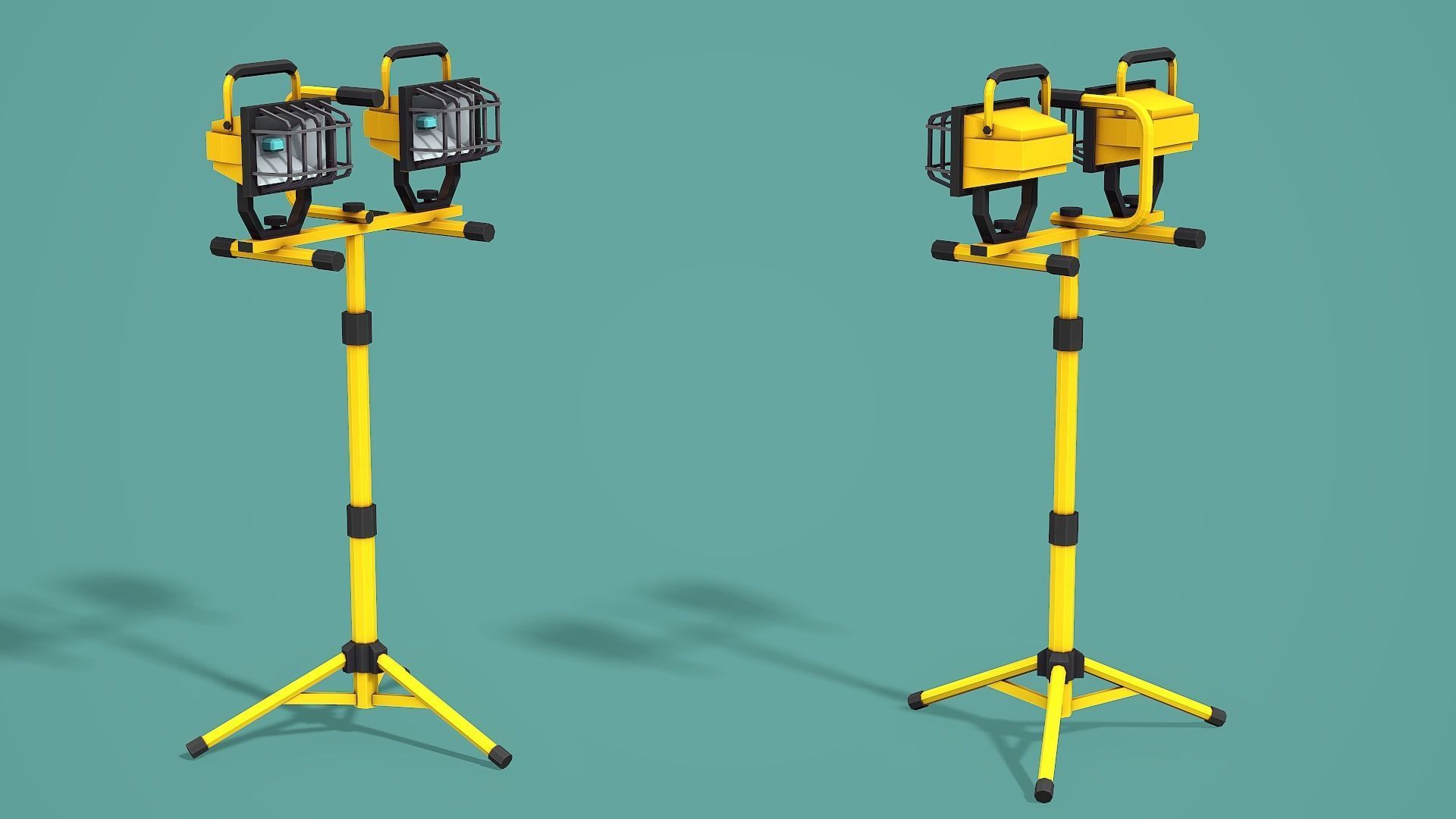 3D model Construction Lantern - Low Poly Mobile Ready VR / AR / low ...