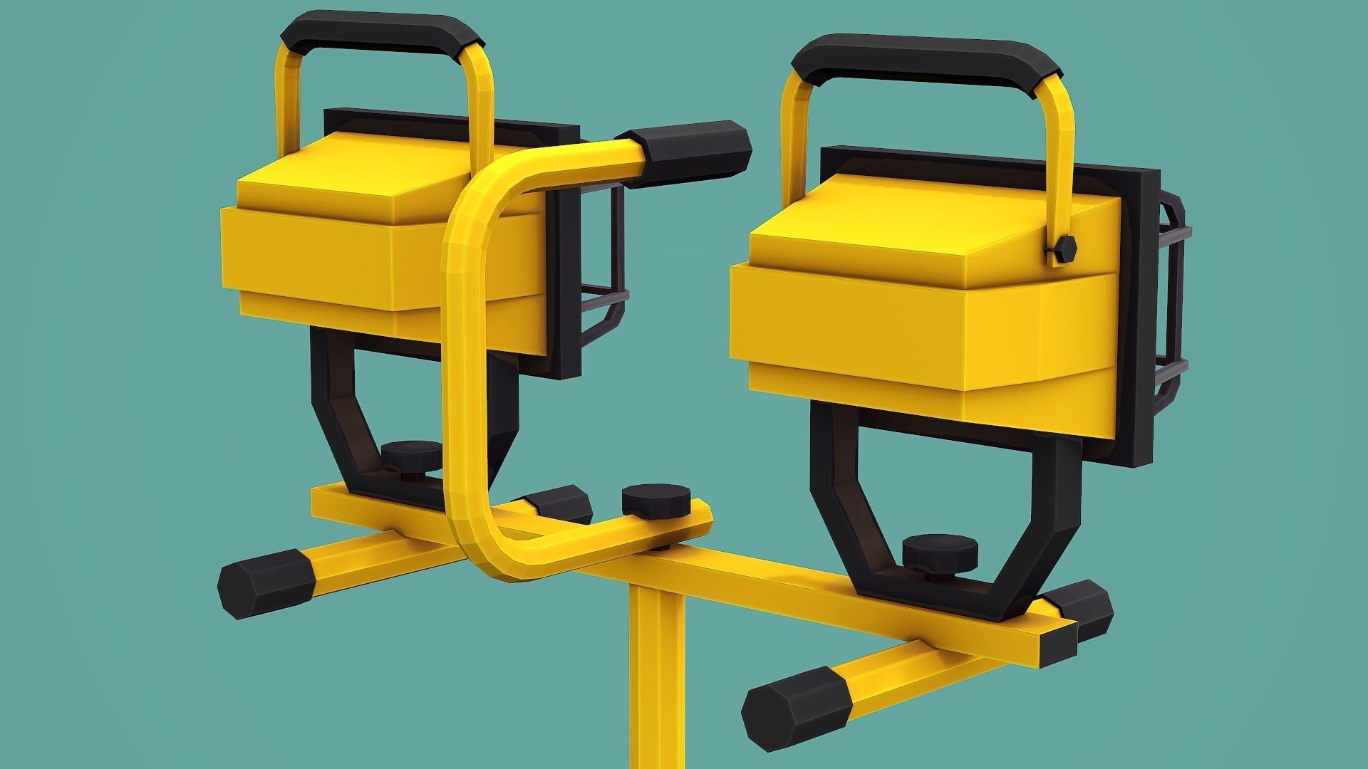 3D model Construction Lantern - Low Poly Mobile Ready VR / AR / low ...