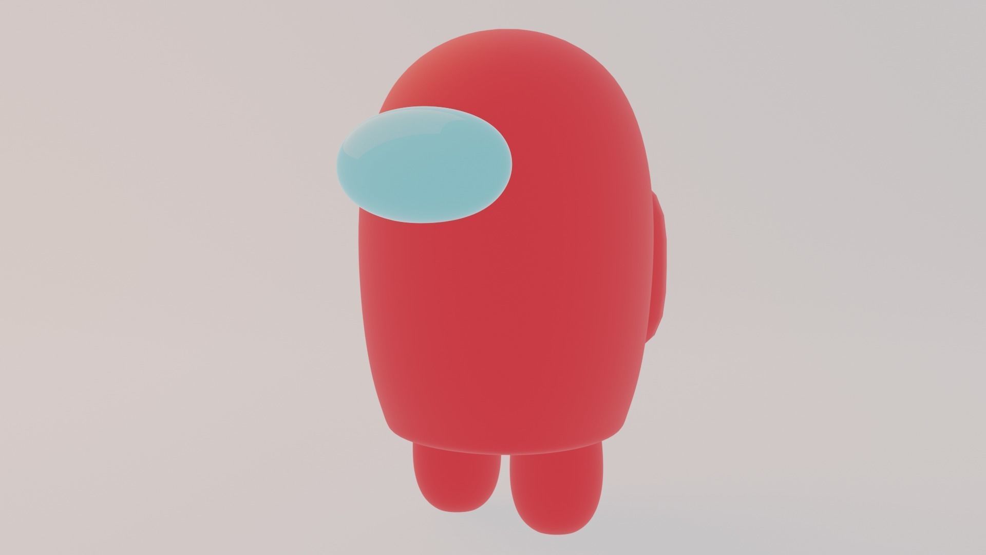 Among Us Red 3D model | CGTrader