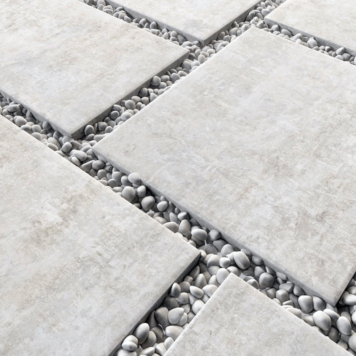 Paving tile pebble n9 3D model | CGTrader