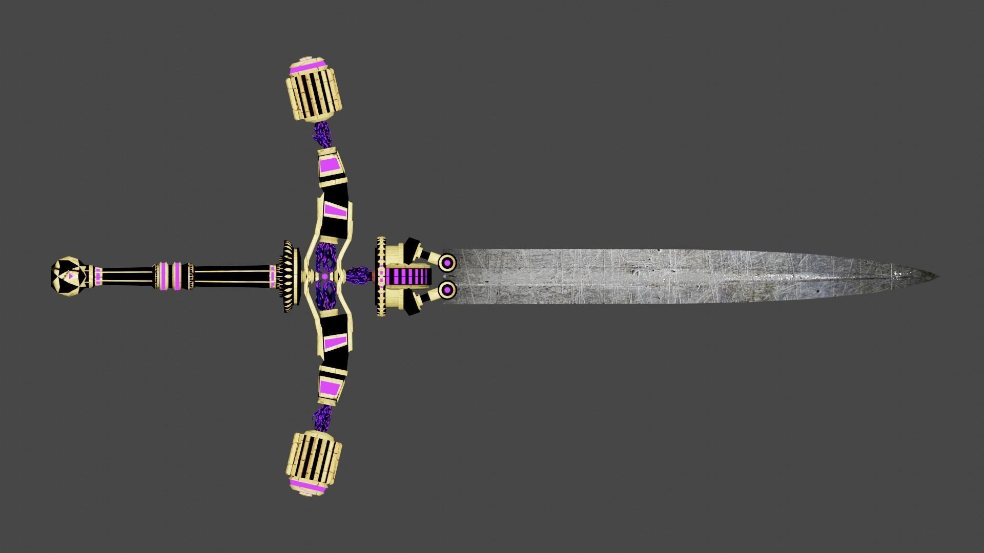 3D model Cursed Sword VR / AR / low-poly | CGTrader