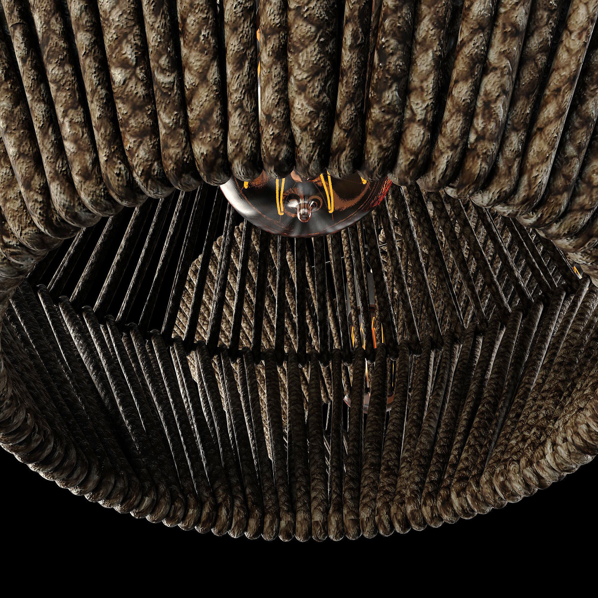 Lamp cone rope n8 3D model | CGTrader