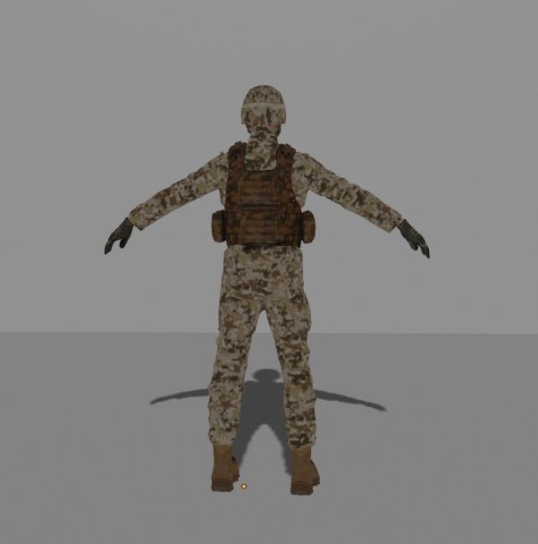 Military Male 3D model rigged | CGTrader