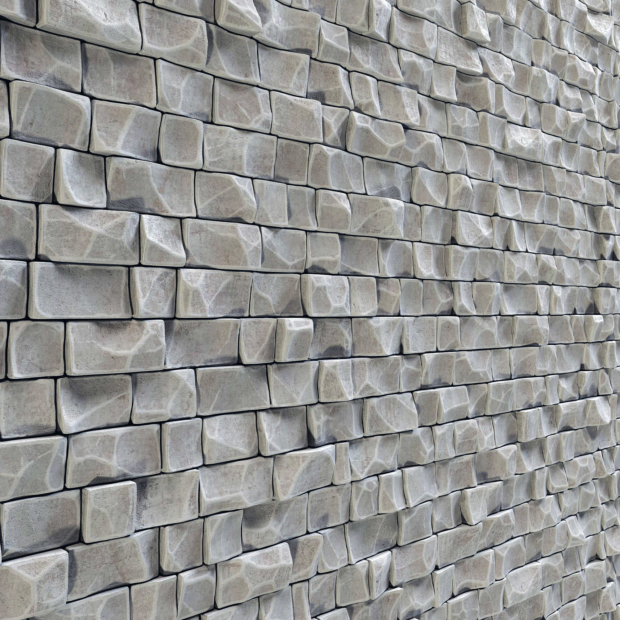 Stone wall rock brick n2 3D model | CGTrader