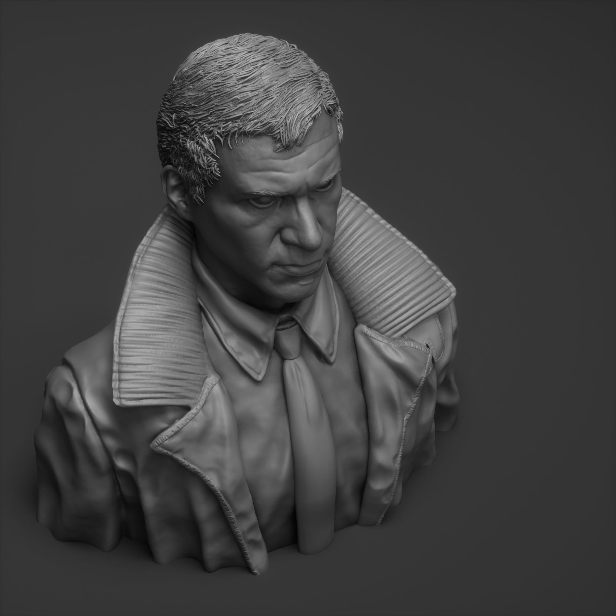 Harrison Ford - Rick Deckard - Blade Runner 3D model 3D printable ...