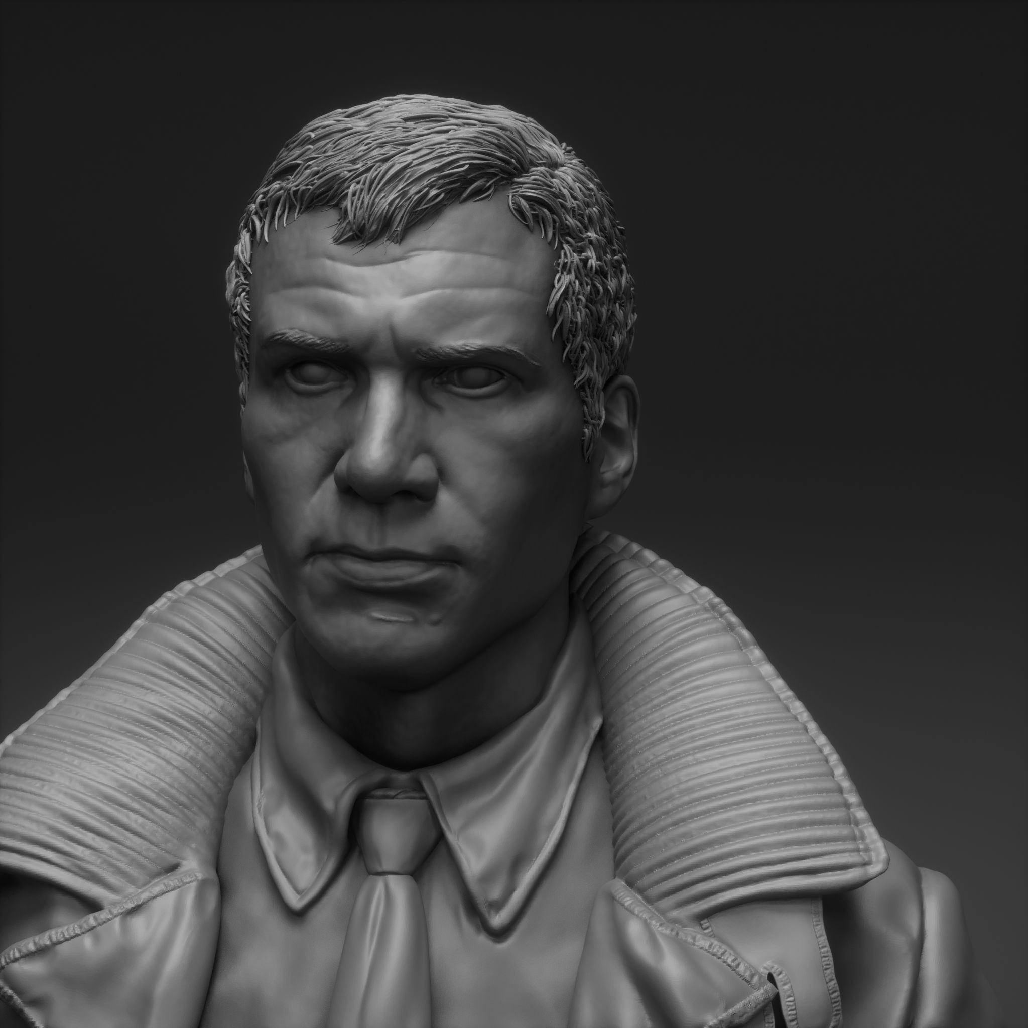 Harrison Ford - Rick Deckard - Blade Runner 3D model 3D printable | CGTrader