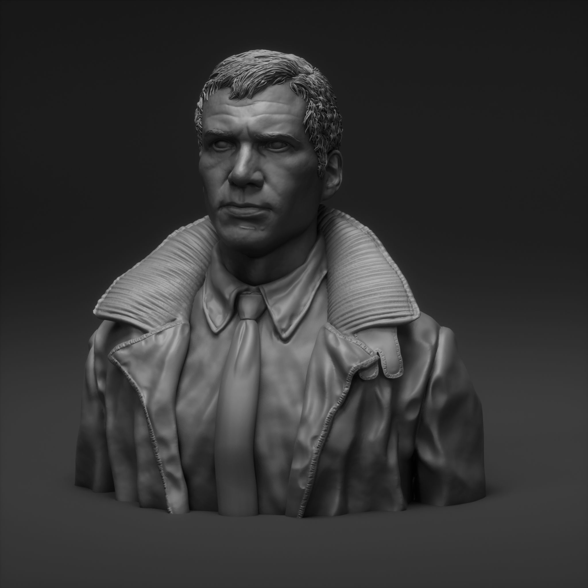 Harrison Ford - Rick Deckard - Blade Runner 3D model 3D printable ...