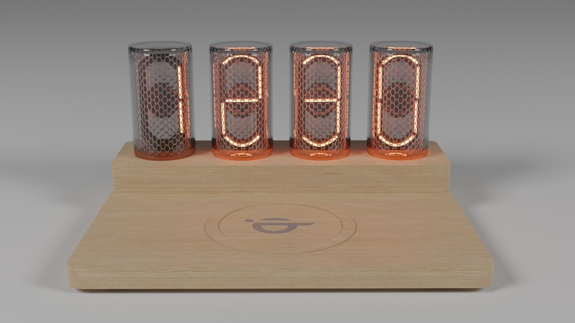 Nixie tube LED charging station 3D model | CGTrader