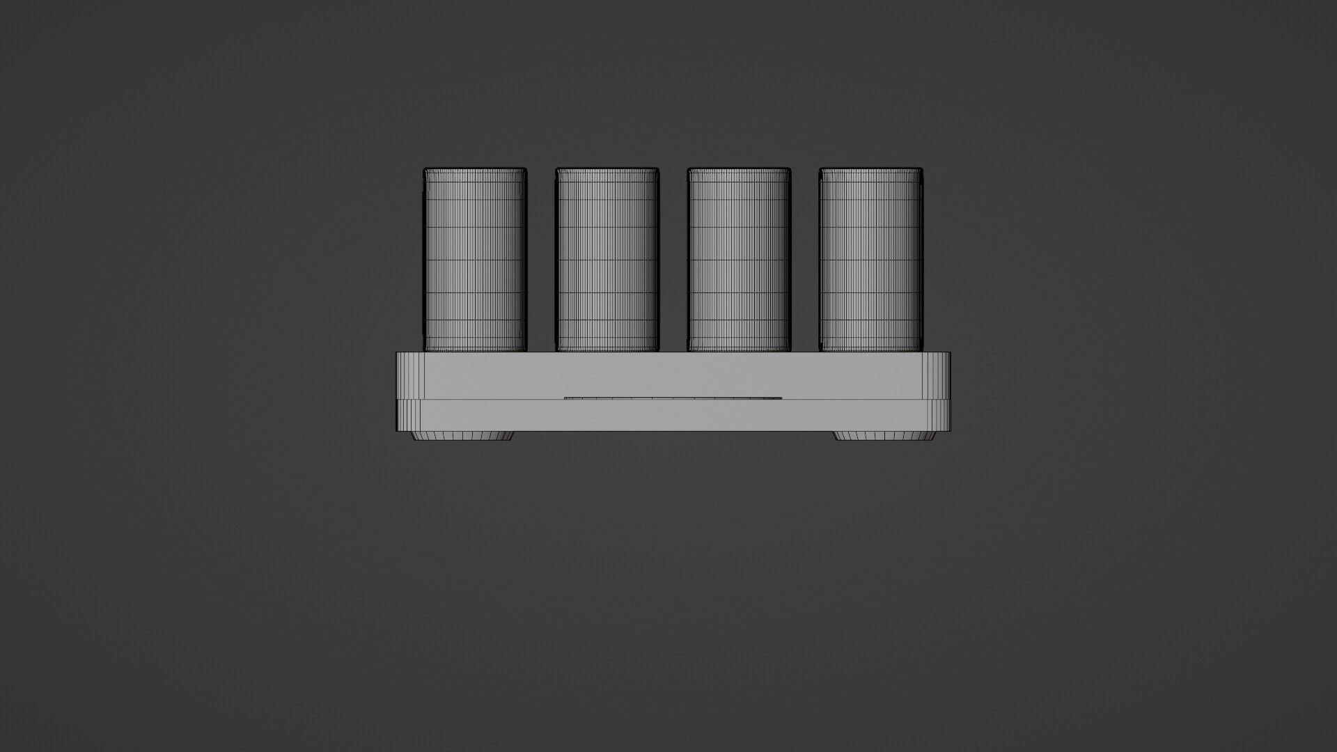 Nixie tube LED charging station 3D model | CGTrader