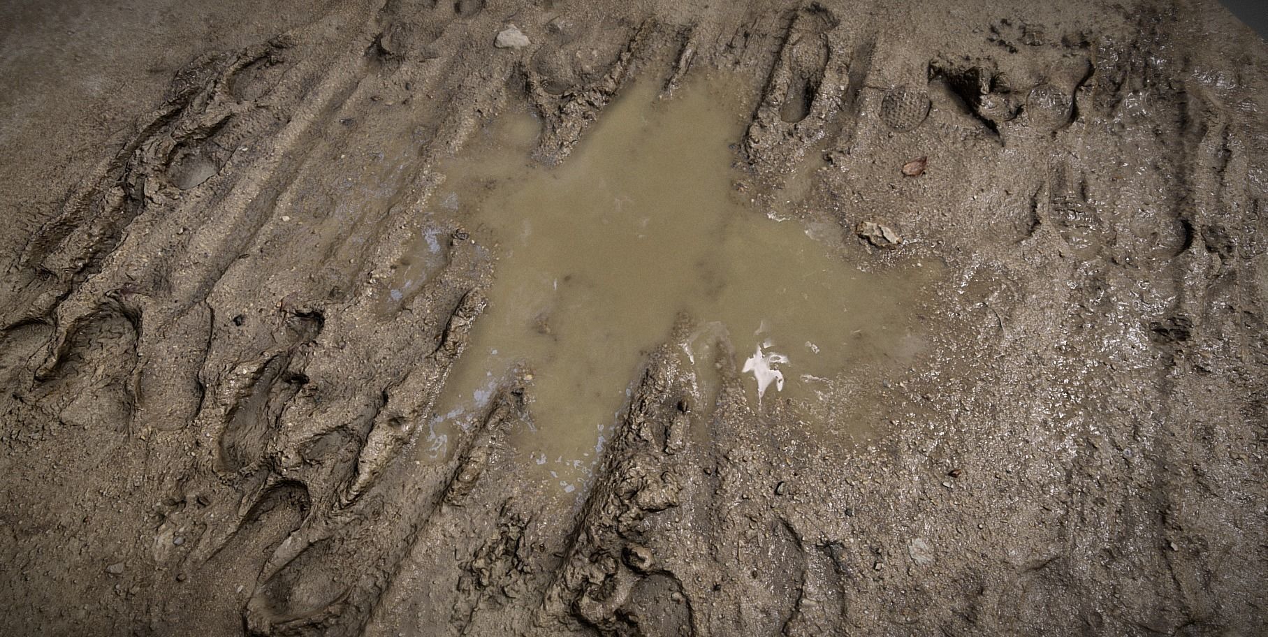 Texture Mud puddle VR / AR / low-poly | CGTrader