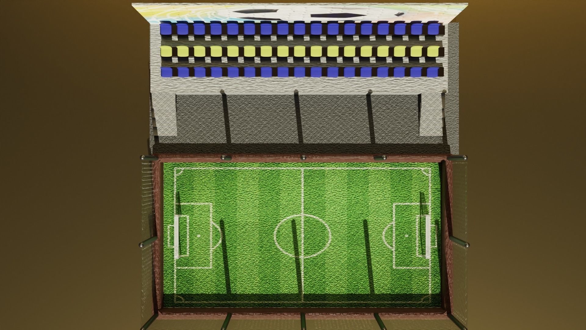 3D model Fotball Field VR / AR / low-poly | CGTrader