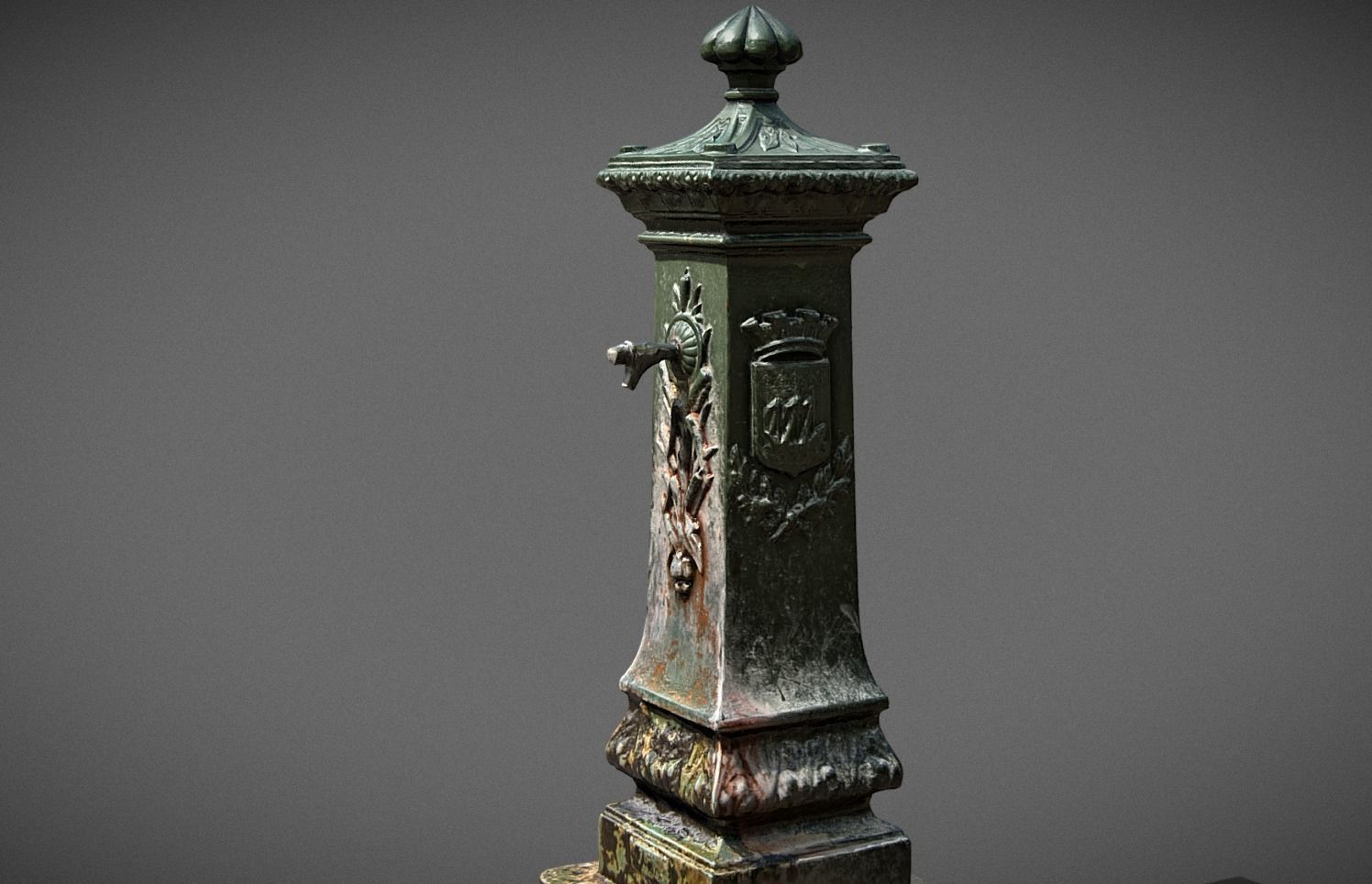 3D model Paris Fountain VR / AR / low-poly | CGTrader