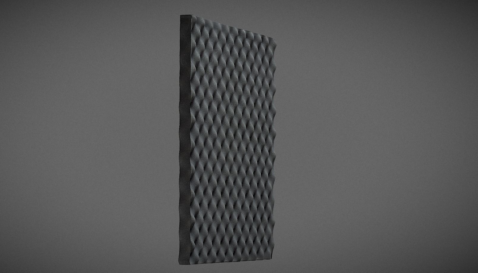 3D model Acoustic Foam panel VR / AR / low-poly | CGTrader
